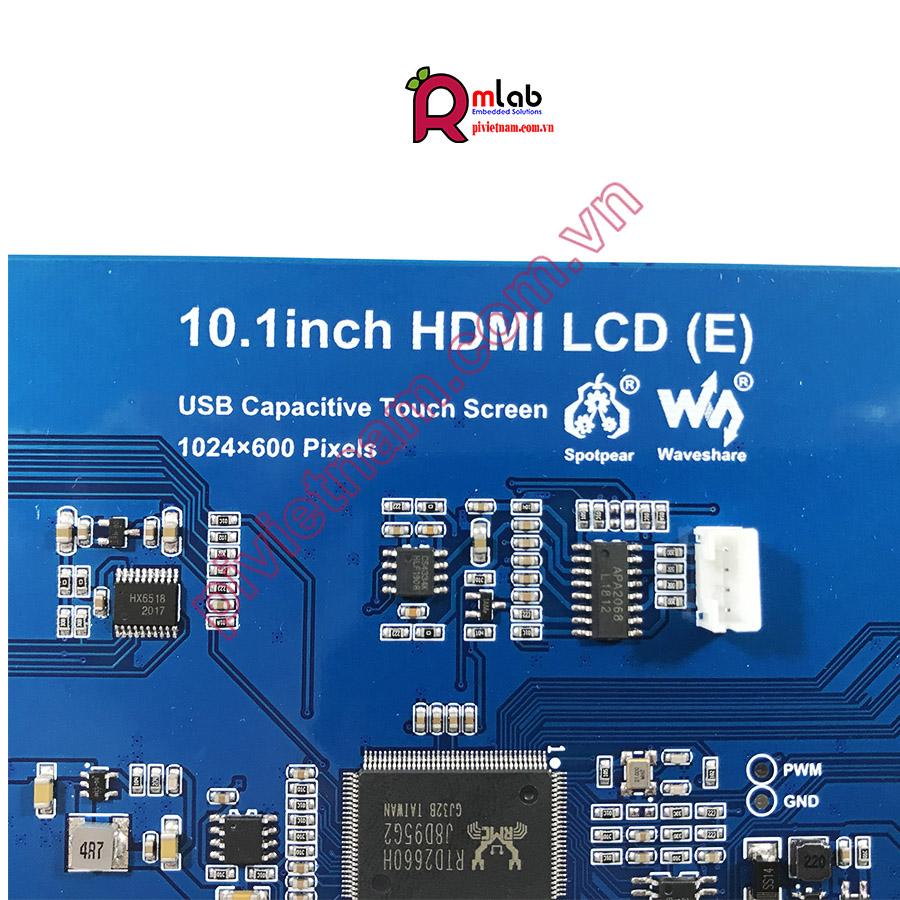 Màn hình LCD 10.1inch (E), 1024×600, HDMI, IPS, DSI, cảm ứng điện dung Waveshare